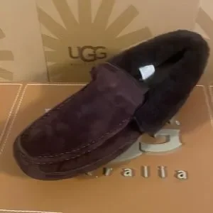 UGG | Shoes | New Mens Ugg Grantt Stout Brown Moccasin Loafer Sheepskin ...